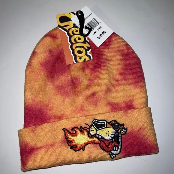 cheetos | Accessories | Nwt Adult Cheetos Chester Cheetah Beanie Flamin ...